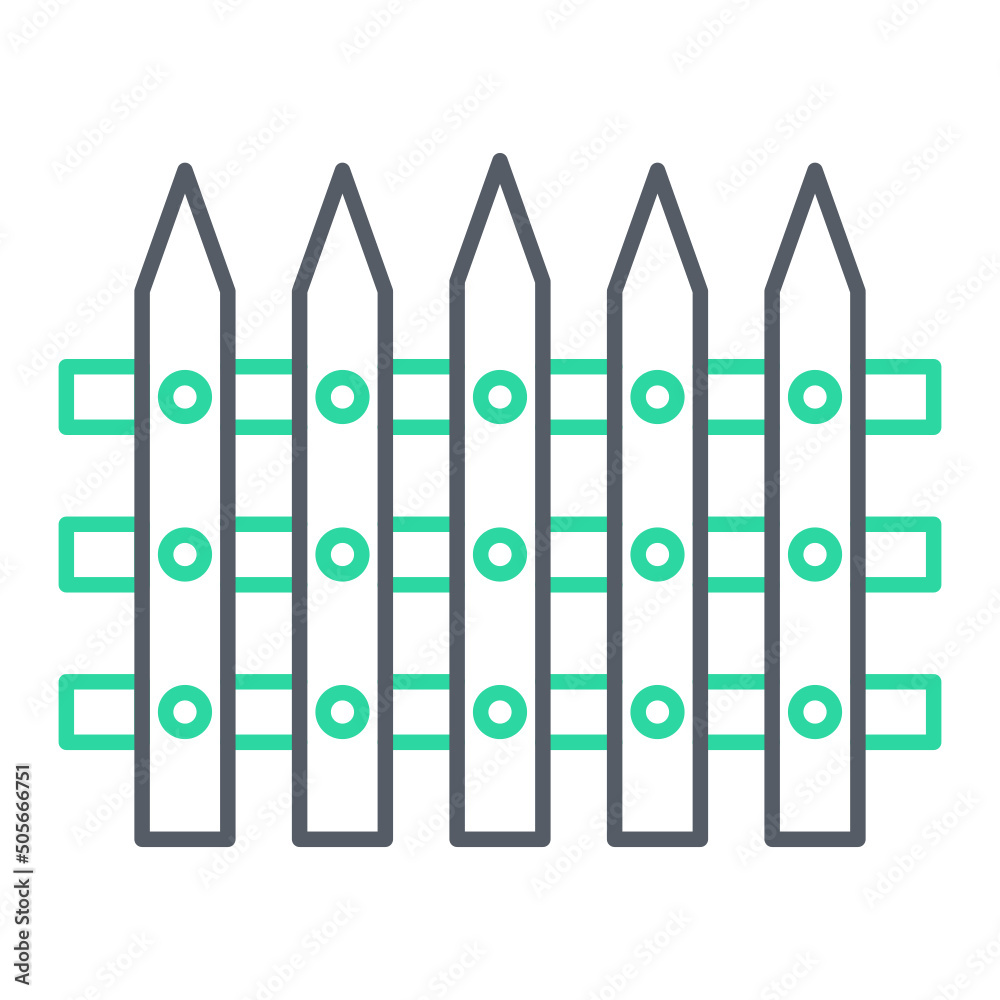 Fence Icon Design Stock Vector | Adobe Stock