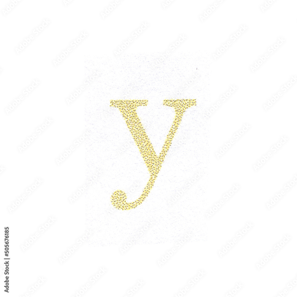 letter y magazine cut out font, ransom letter, isolated collage ...