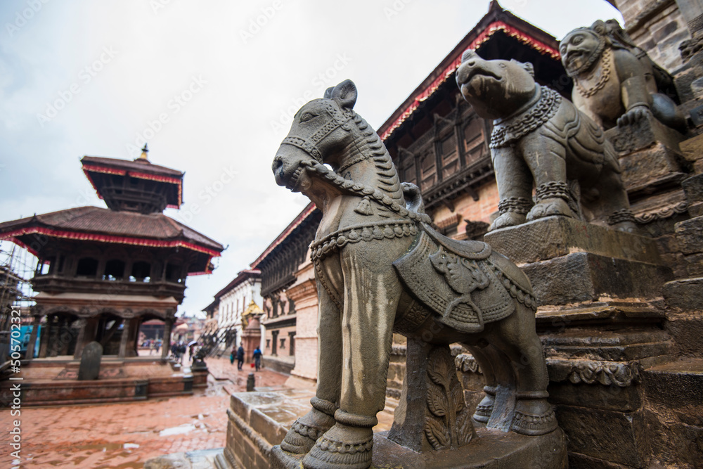 Kathmandu,Nepal - May 10,2022: Bhaktapur Durbar Square is royal palace ...