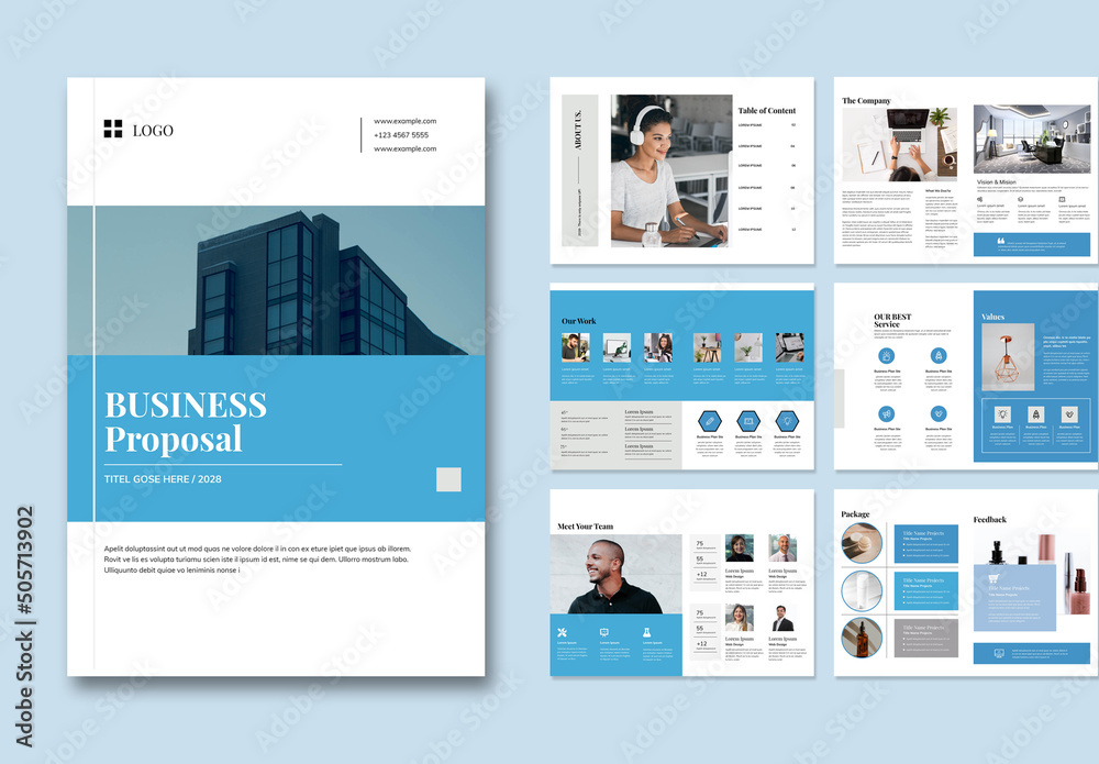 Creative Business Proposal Layout Stock Template | Adobe Stock