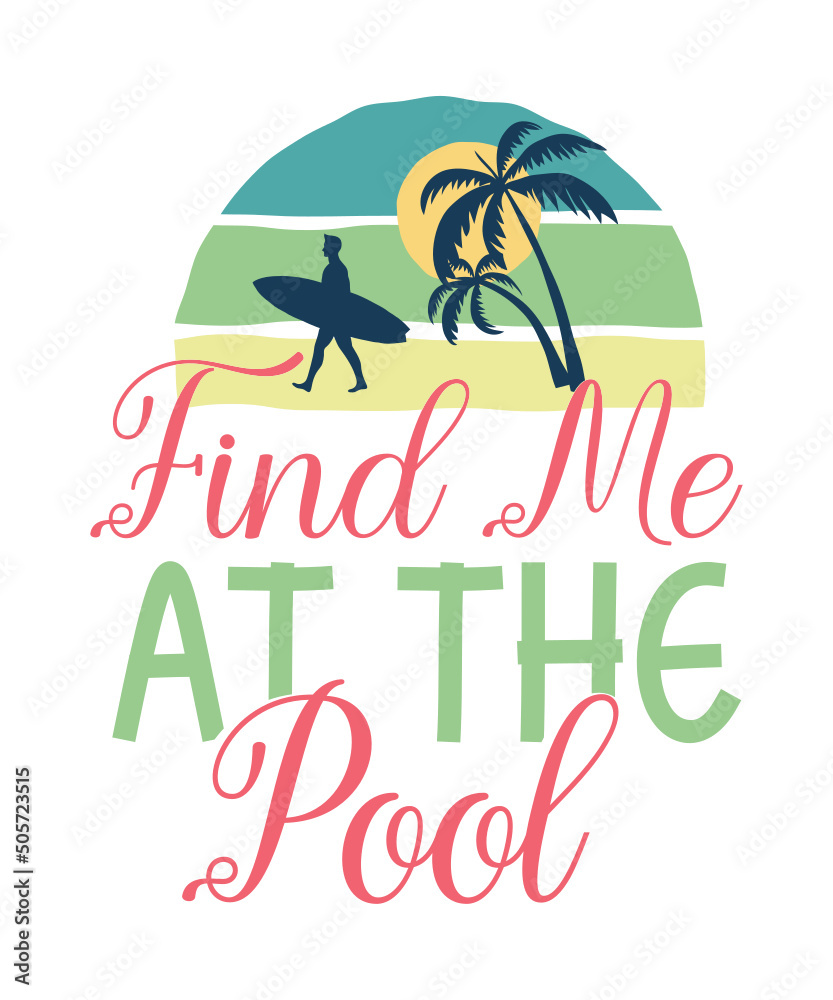 Summer Beach Bundle SVG Beach Svg Bundle Summertime Funny Beach