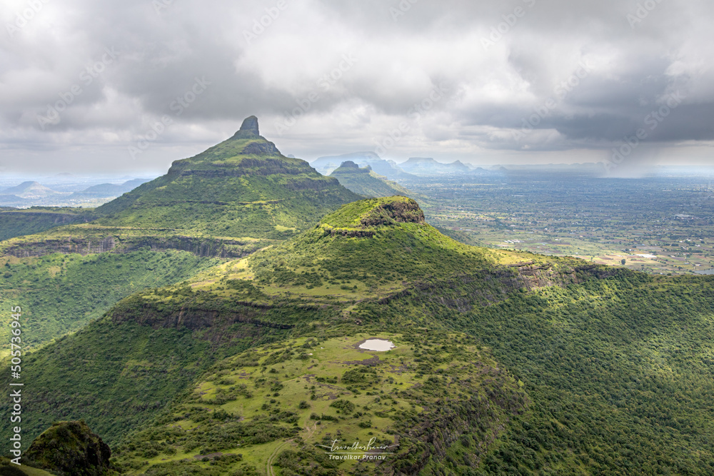 Ikhara Peak from Dhodap Fort, Satmala Mountain Range, Chandwad ...