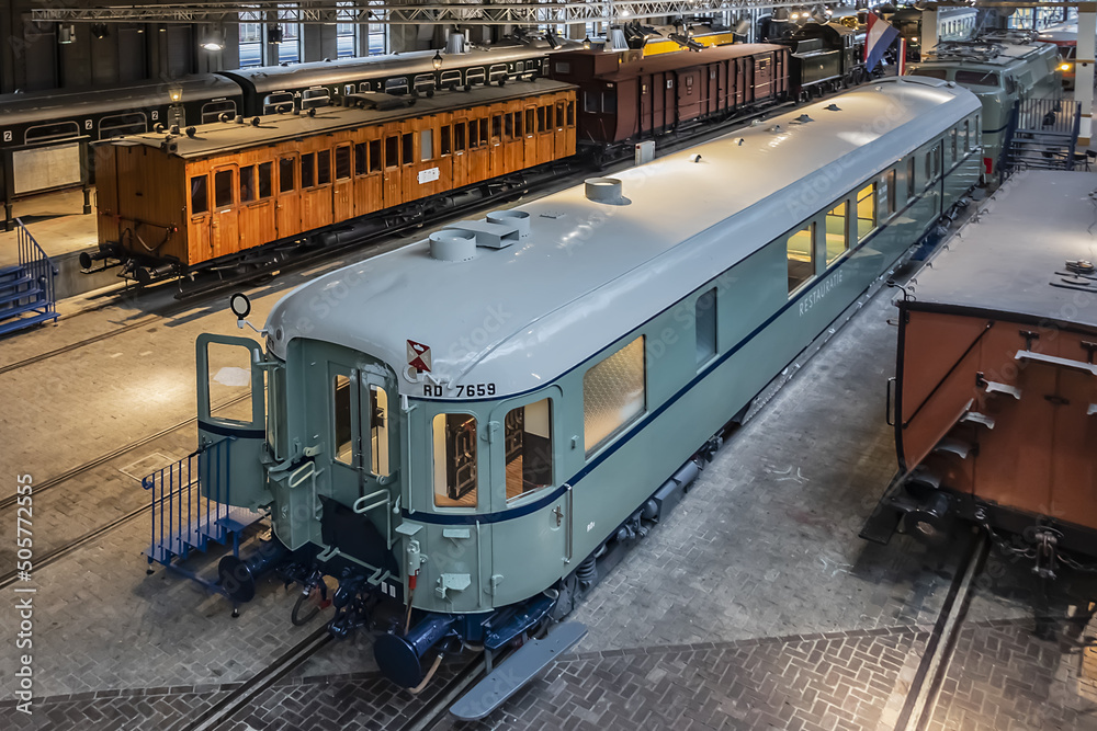 Zdjęcie Stock: The Dutch Railway Museum (Spoorwegmuseum Utrecht ...