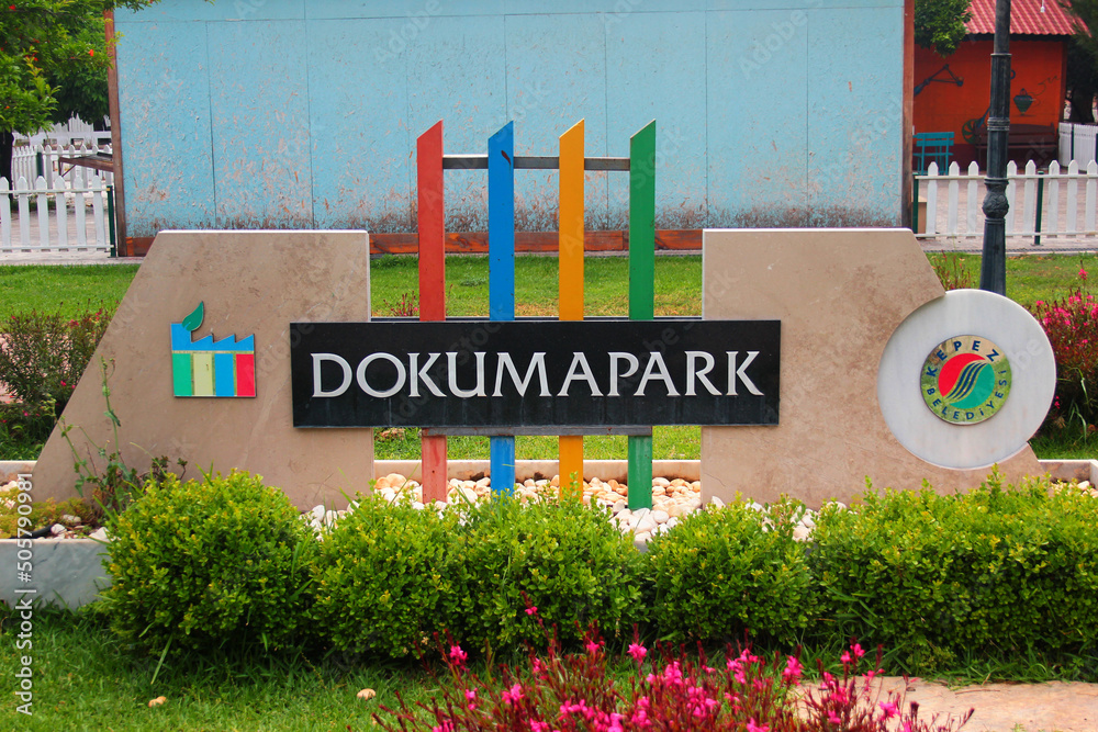 Antalya, Turkey - May 19, 2022: Dokuma Park, a popular park with play ...