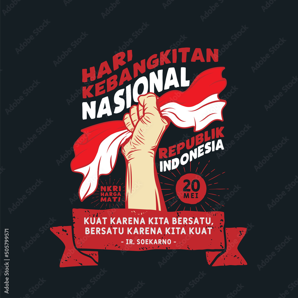 Hari Kebangkitan Nasional, 20 Mei. Translation : May 20, National ...