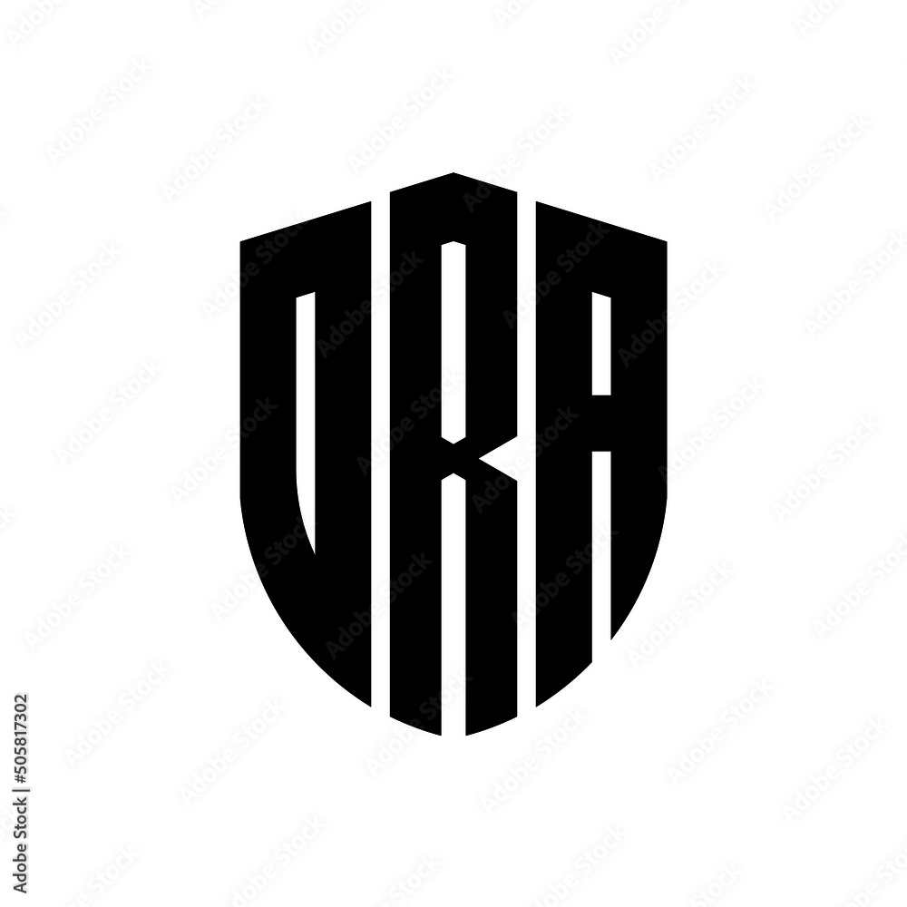 ORA letter logo design. ORA modern letter logo with black background ...