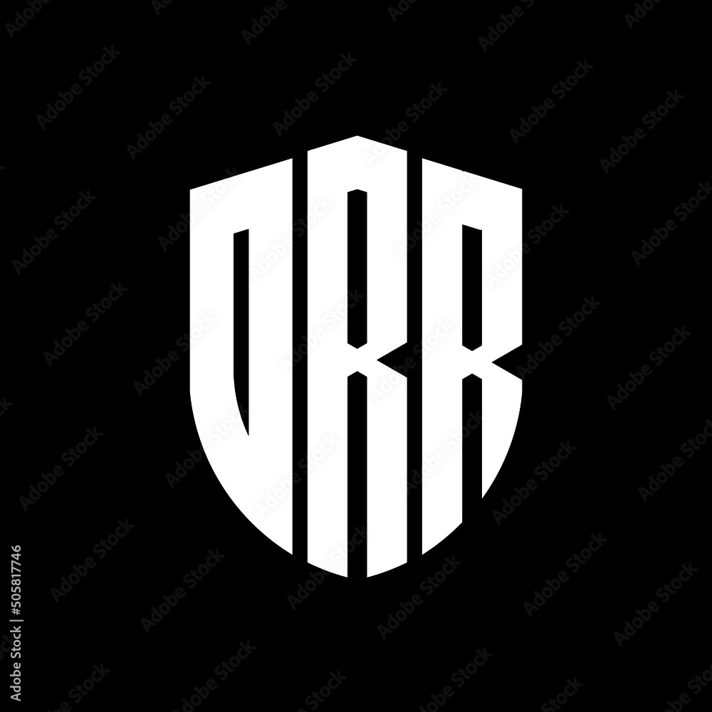 ORR letter logo design. ORR modern letter logo with black background ...