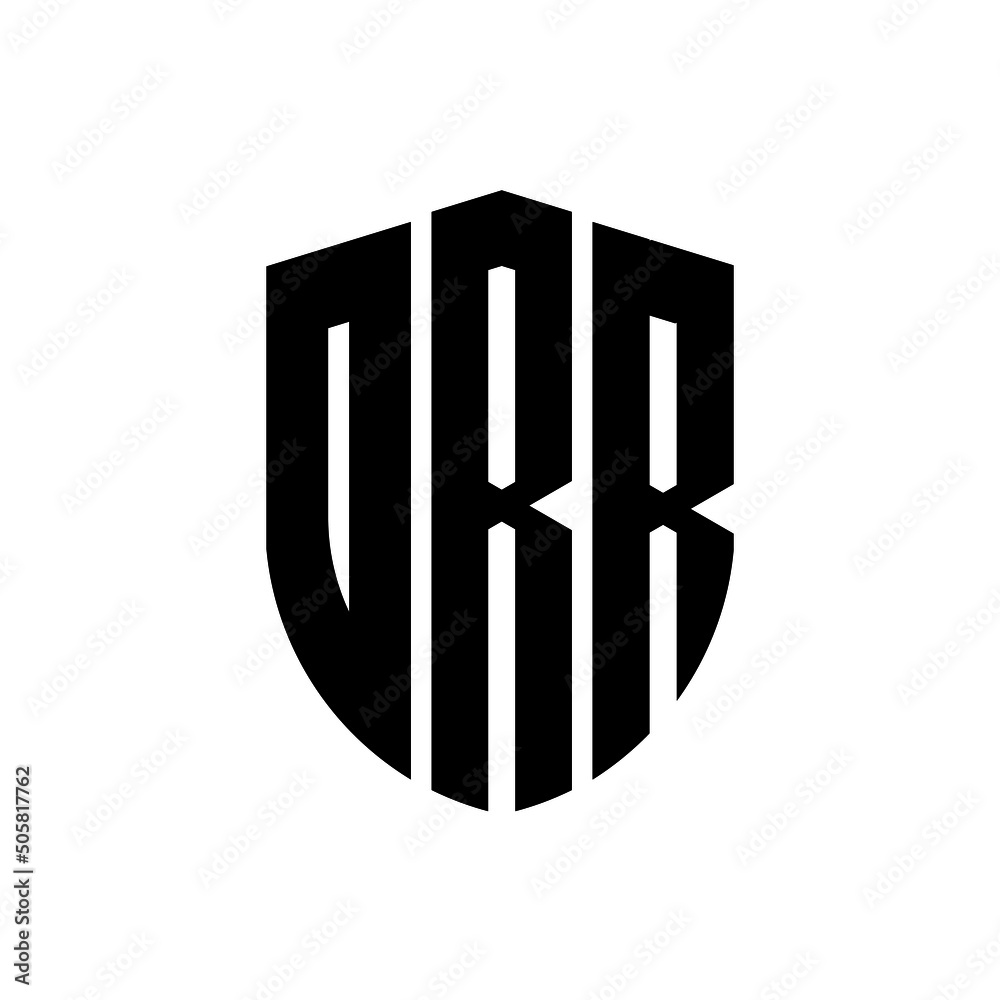 ORR letter logo design. ORR modern letter logo with black background ...