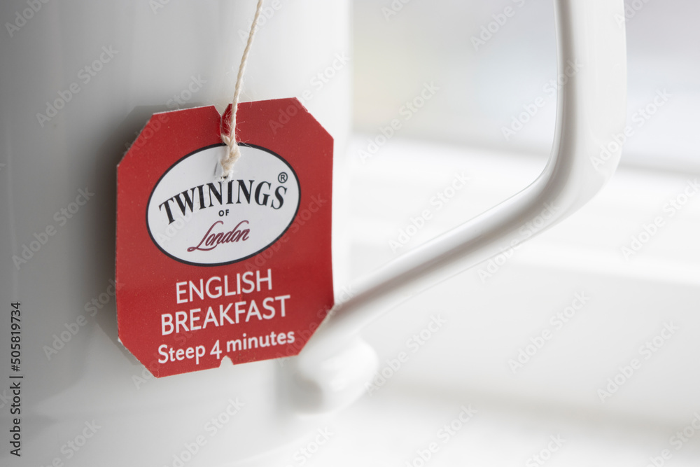 Sunnyvale, CA, USA - May 6, 2022: Closeup of a Twinings English ...