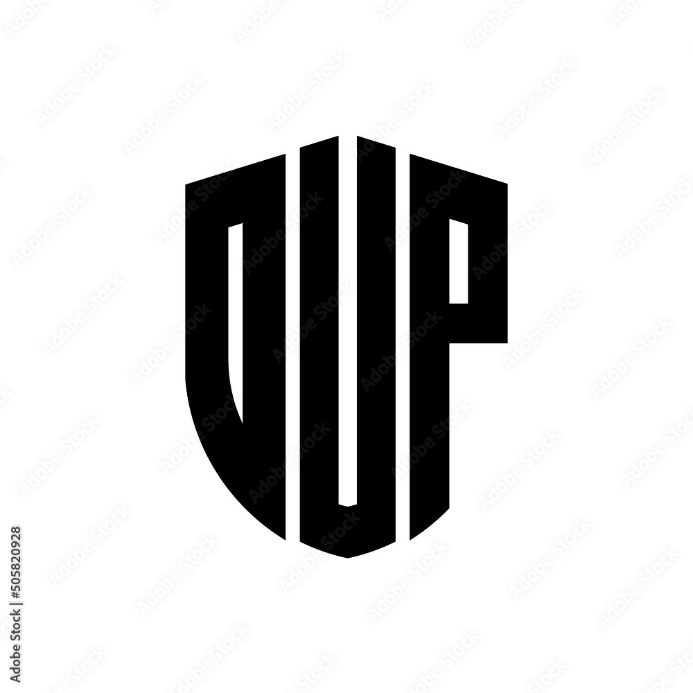 OUP letter logo design. OUP modern letter logo with black background ...