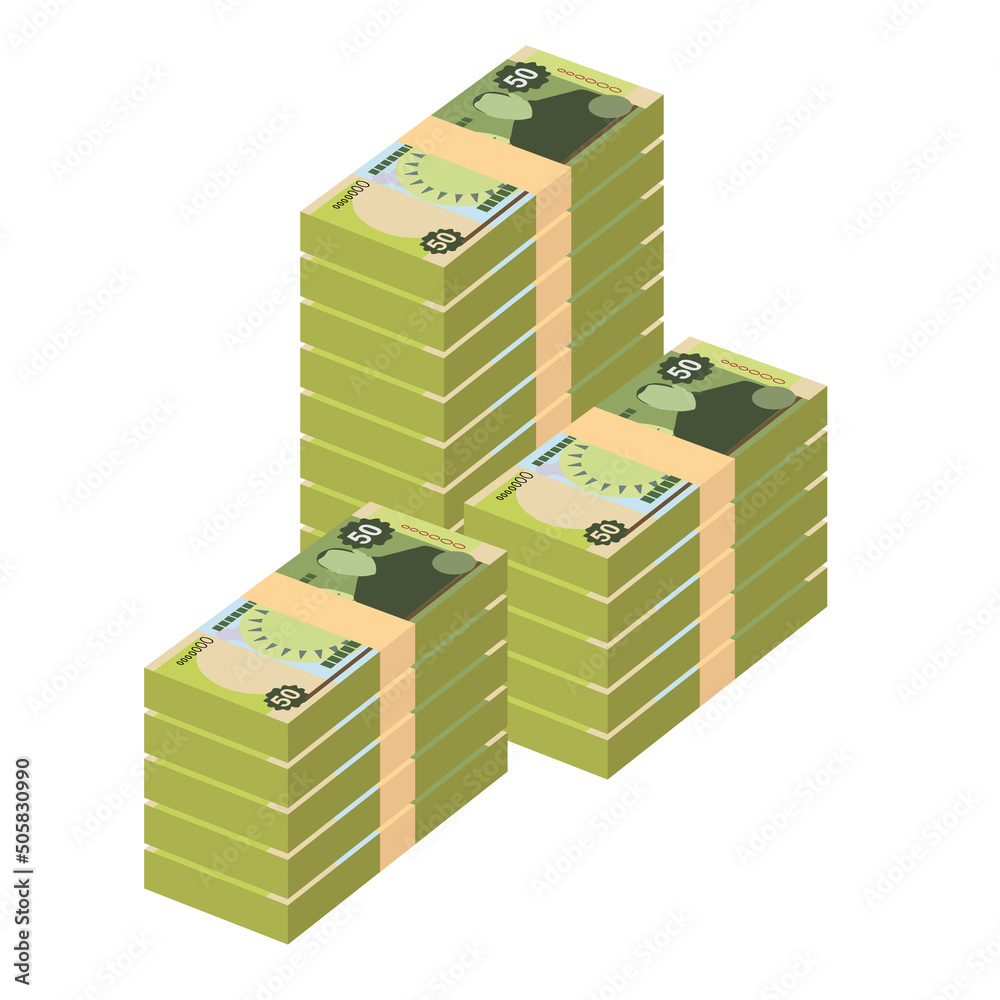 Tongan pa’anga Vector Illustration. Tonga paanga money set bundle ...