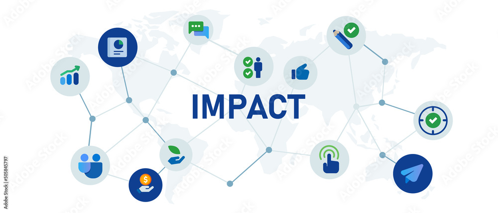 Vektorová grafika „Impact concept of investment cost and effort that ...
