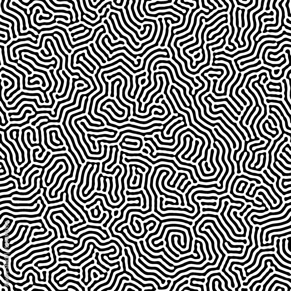 Reaction diffusion texture vector seamless organic rounded jumble maze ...
