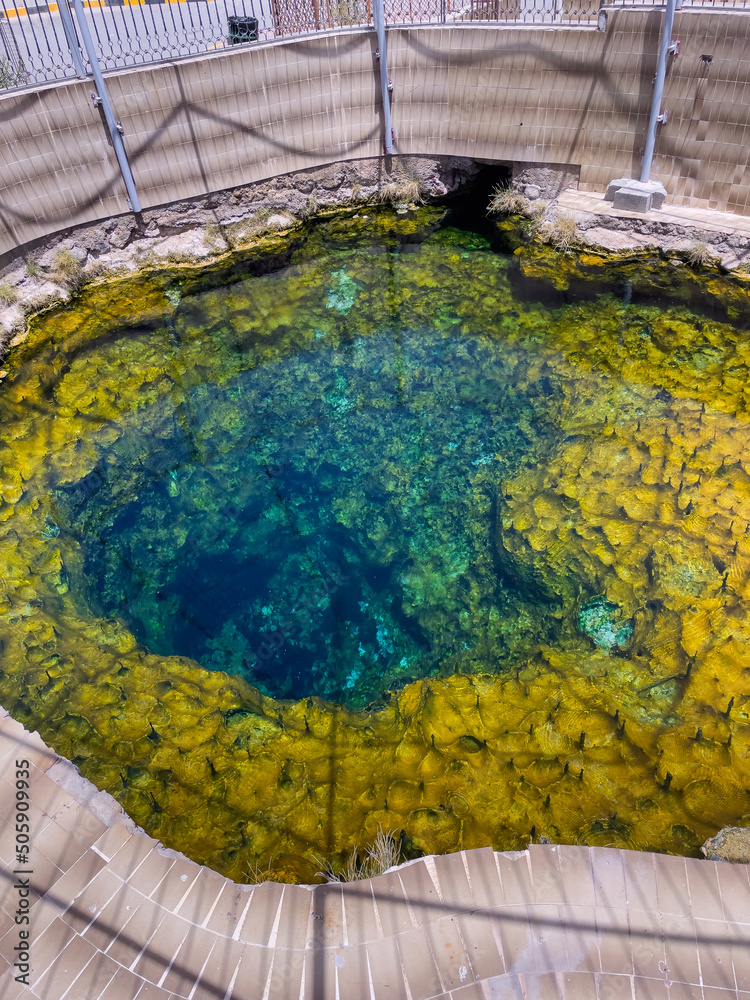 Ayn al-Kasfah in Rustaq in Oman, it is one of the most famous hot ...