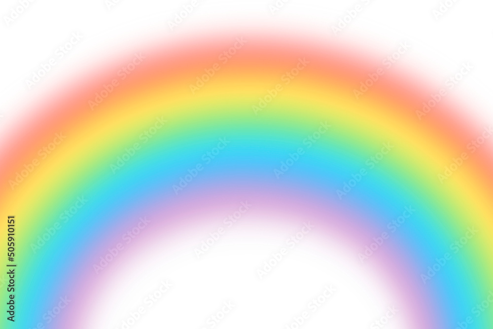 Rainbow on isolated transparent background, effect after rain, abstract ...