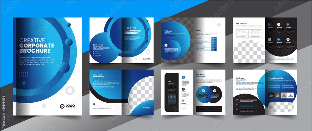 corporate company profile brochure annual report booklet business ...