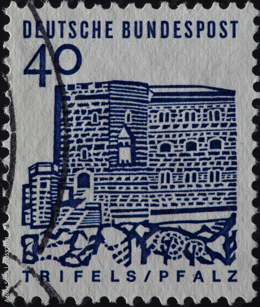 GERMANY - CIRCA 1964: a postage stamp from GERMANY, showing the ...