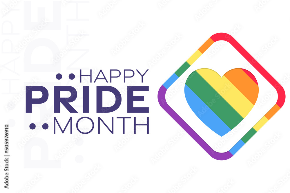 Happy Pride Month, June. Vector illustration. Holiday poster. Stock ...