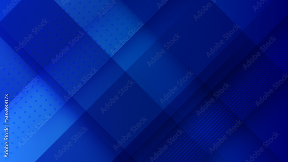 Abstract blue geometric shapes vector technology background, for design ...
