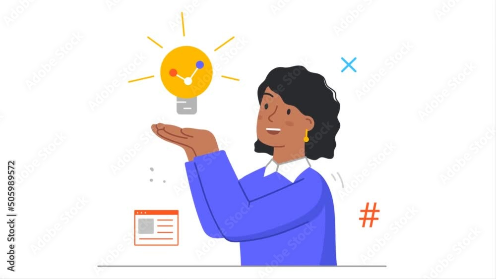 Business Activities video concept. Young moving female entrepreneur ...