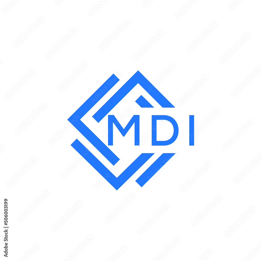 MDI technology letter logo design on white background. MDI creative ...