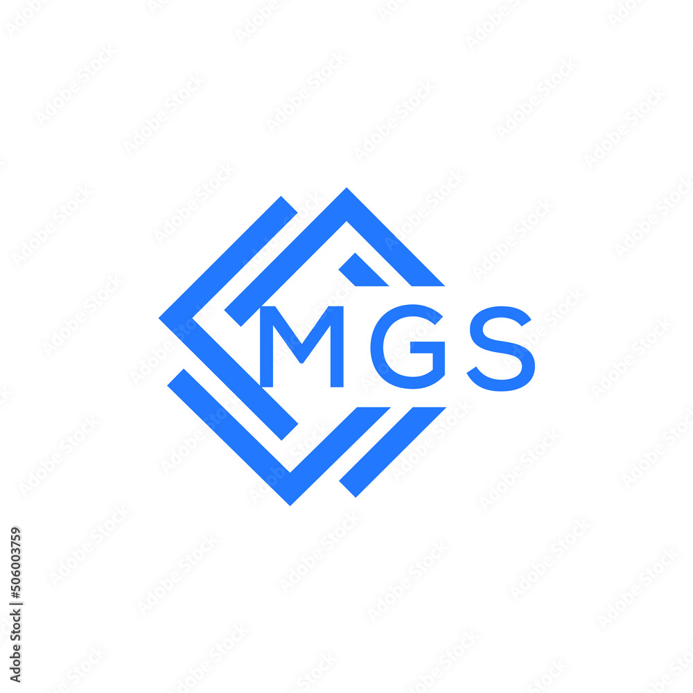 MGS technology letter logo design on white background. MGS creative ...