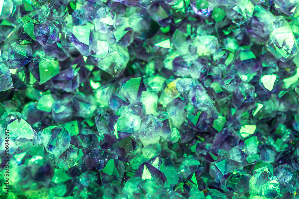 Green crystal mineral stone. Gems. Mineral crystals in the natural ...