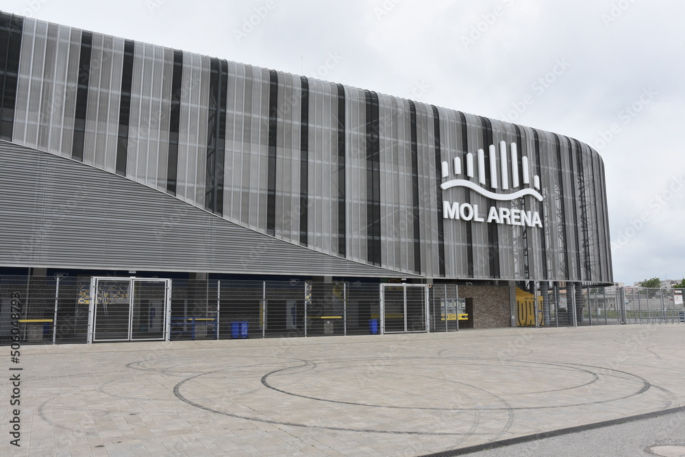 Dunajska Streda, Slovakia, MOL Arena, football stadium, inspection of ...
