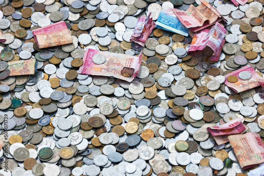 Sri lanka money background. Sri Lanka money Rupee, banknotes and coins ...