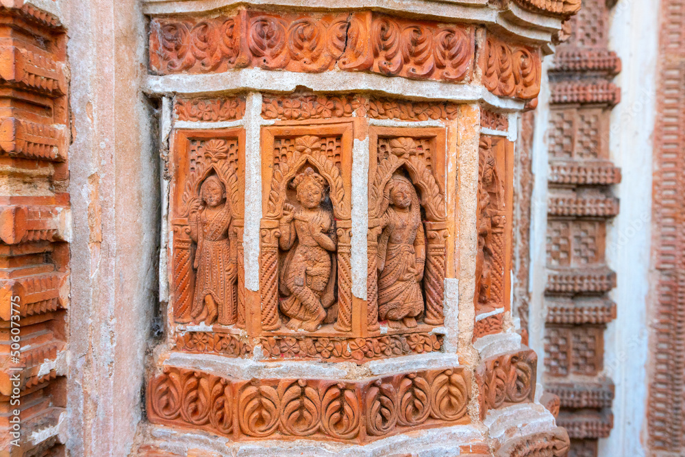 Lord Kirishna with Radha , depicting eternal love - Terracotta art ...