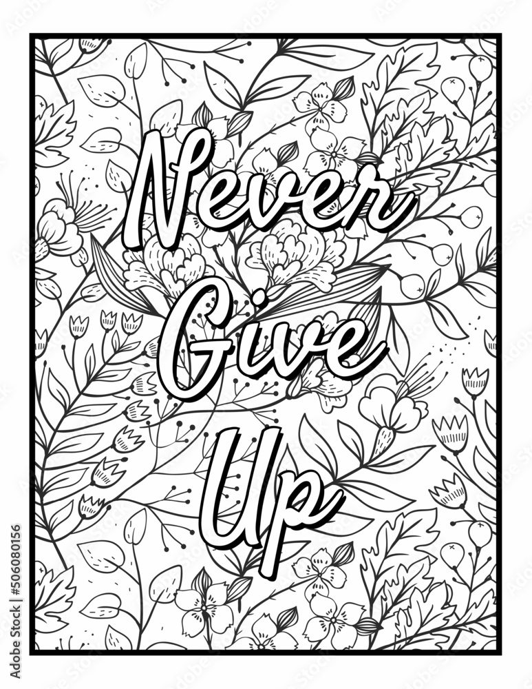 Inspirational Motivational quotes coloring pages, positive Affirmations ...