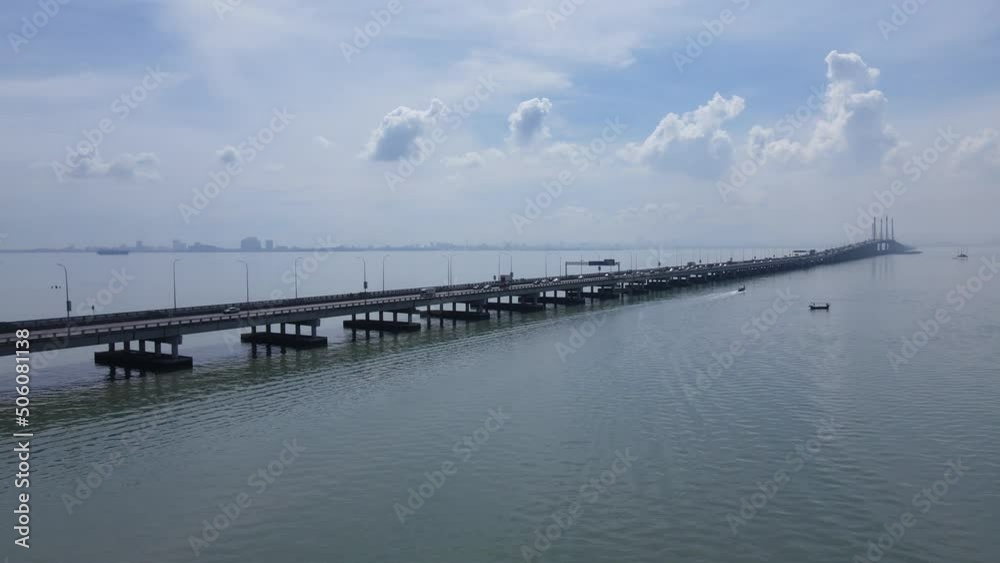 Georgetown, Penang Malaysia - May 18, 2022: The Majestic Penang Bridge ...