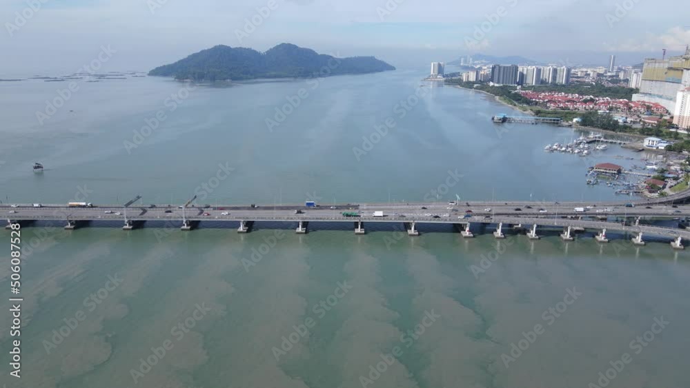Georgetown, Penang Malaysia - May 18, 2022: The Majestic Penang Bridge ...