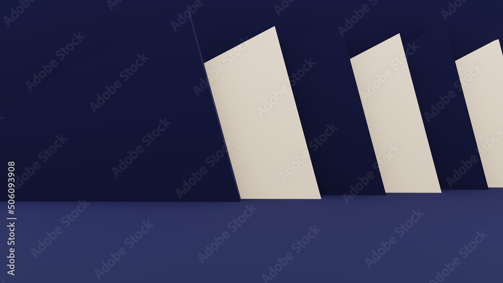 Background 3d brown rendering with podium and minimal cream studio ...