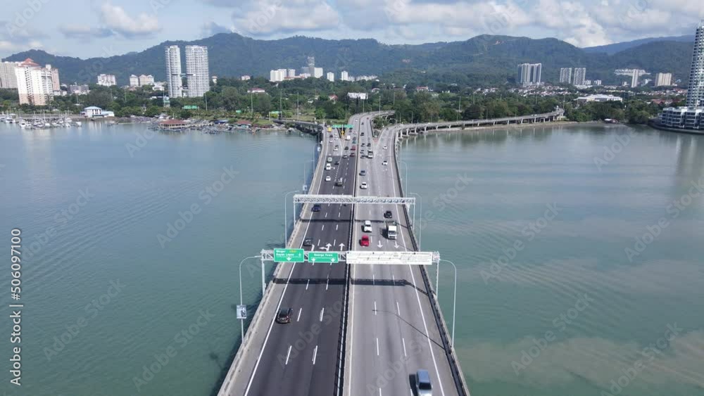 Georgetown, Penang Malaysia - May 18, 2022: The Majestic Penang Bridge ...