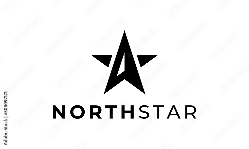 north star logo vector icon illustration. modern style Stock Vector ...