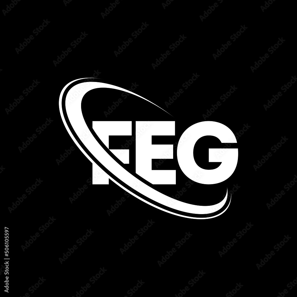 FEG logo. FEG letter. FEG letter logo design. Initials FEG logo linked ...