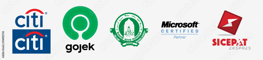 Islami Bank Bd Ltd. Logo, SiCepat Ekspres Logo, BARU GOJEK Logo, CITI ...