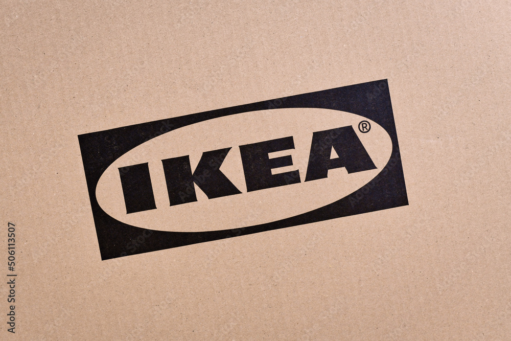 Wiesloch, Germany - May 2022: Swedish furniture shop IKEA logo on ...