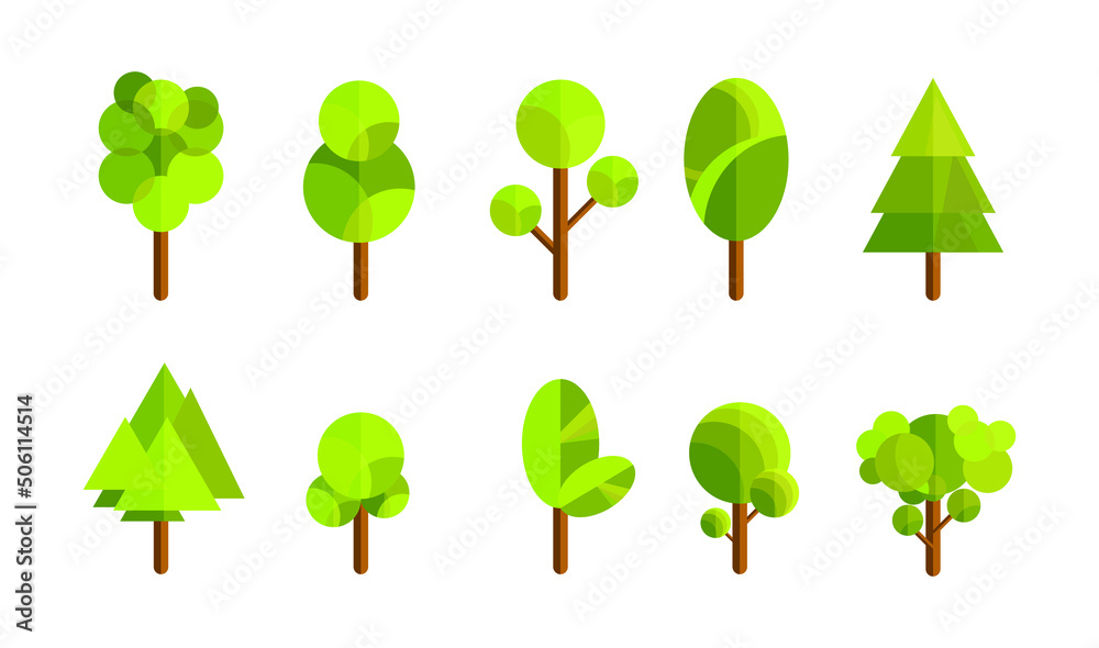 illustration of gardening and landscape, Pictures of various forms of ...