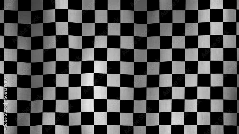 Checkered flag waving full frame banner background animation Stock ...