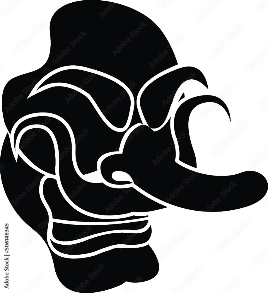 Samurai Tengu Mask Helmet Warrior Sword Fighter Fight Duel Japanese ...