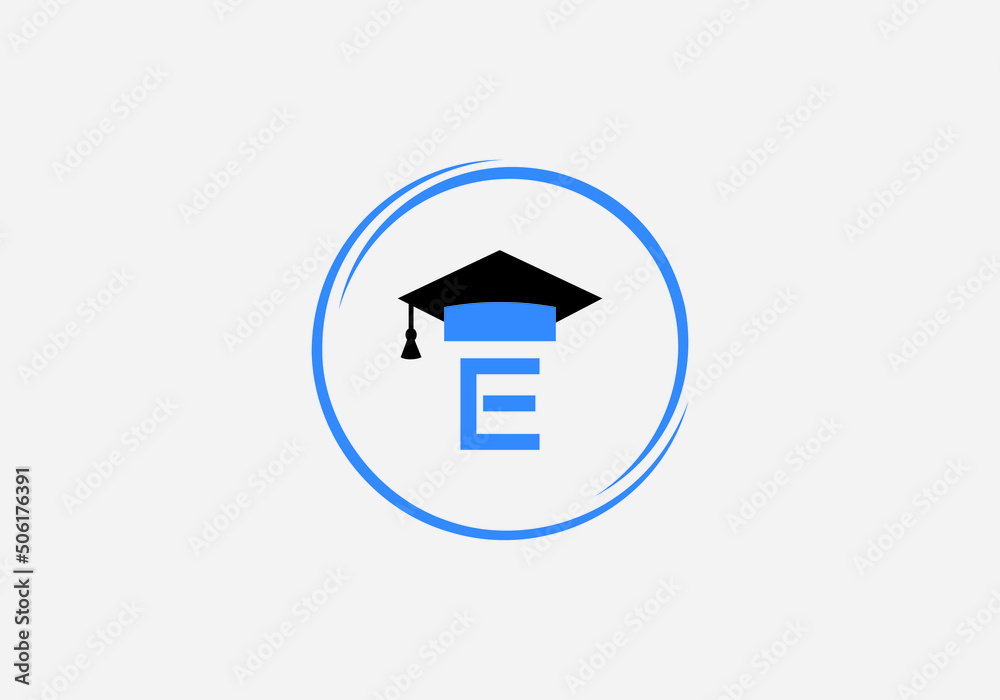 Educational logo and sign vector and Graduation cap design with the ...