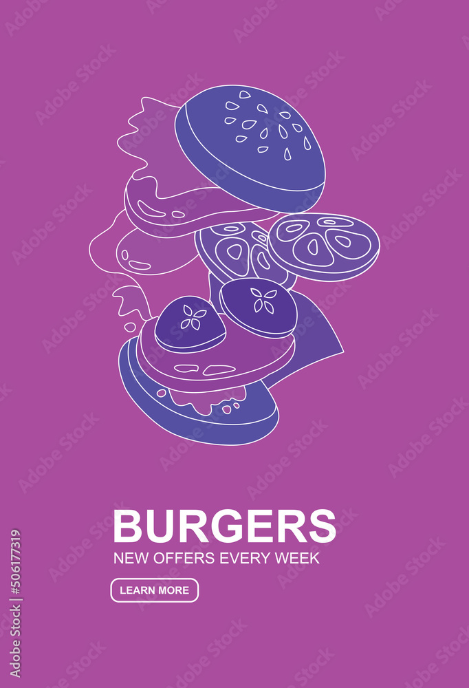 I love burgers, burger templates, super delicious burgers, sandwiches ...