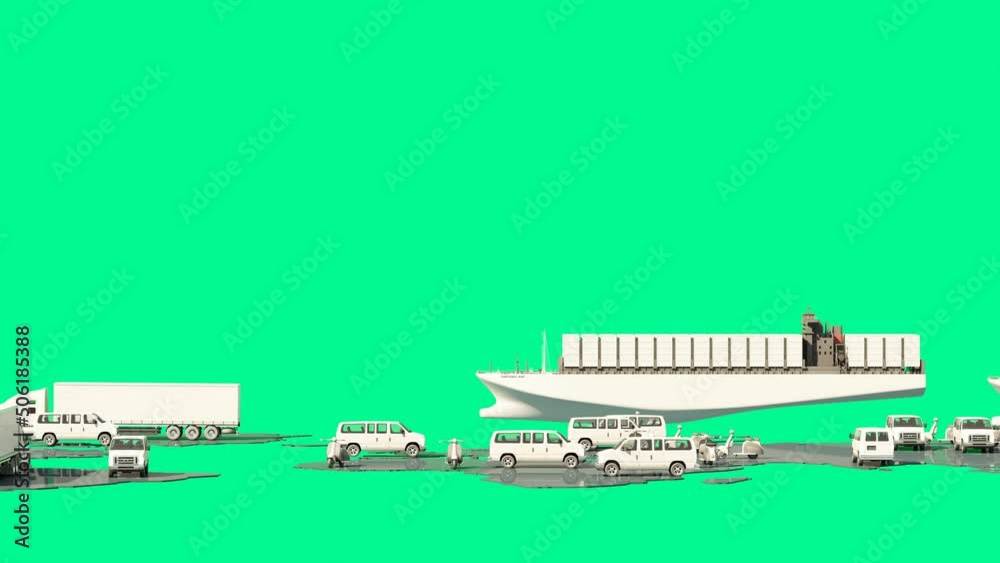 Global logistics network isometric illustration Icons set of air cargo ...