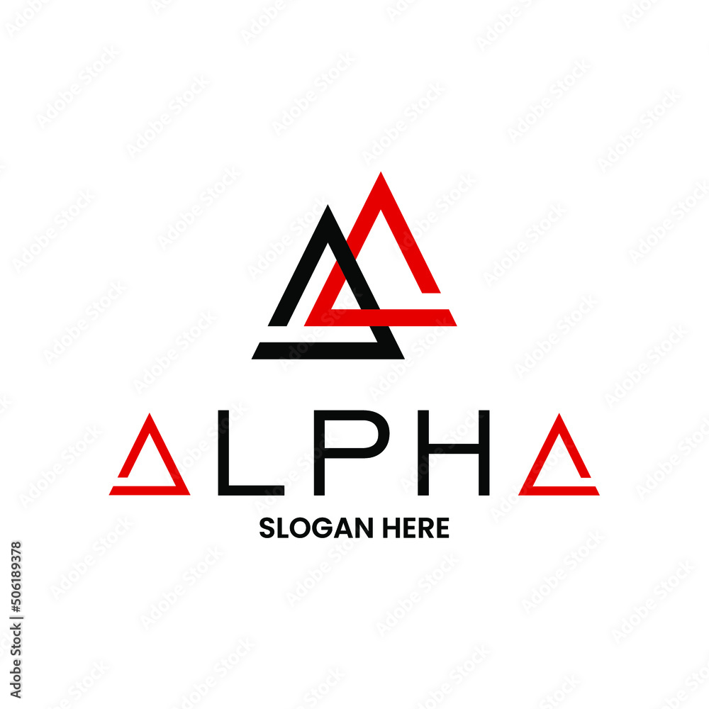Letter A Alpha Logo Design. Creative Idea logos designs Vector ...