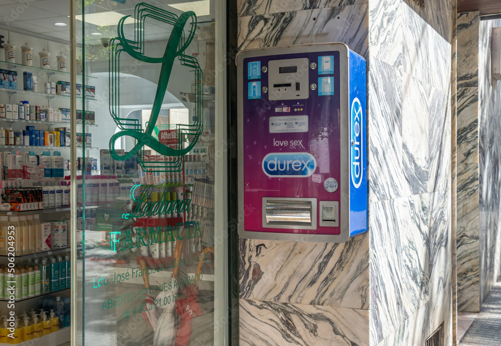 Durex automatic condom vending machine Stock Photo | Adobe Stock Durex automatic condom vending machine Stock Photo | Adobe Stock
