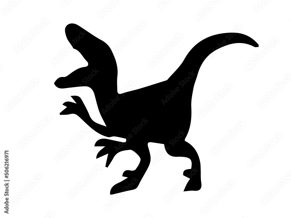Black Dinosaur Vector Illustration. Dinosaur Vector. Dinosaur Image ...