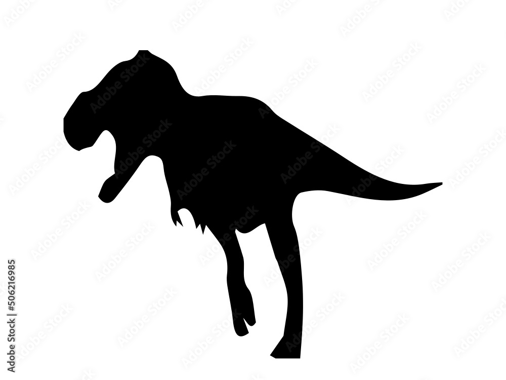 Dinosaur Image. black dinosaur vector image. Dinosaur Vector Stock ...