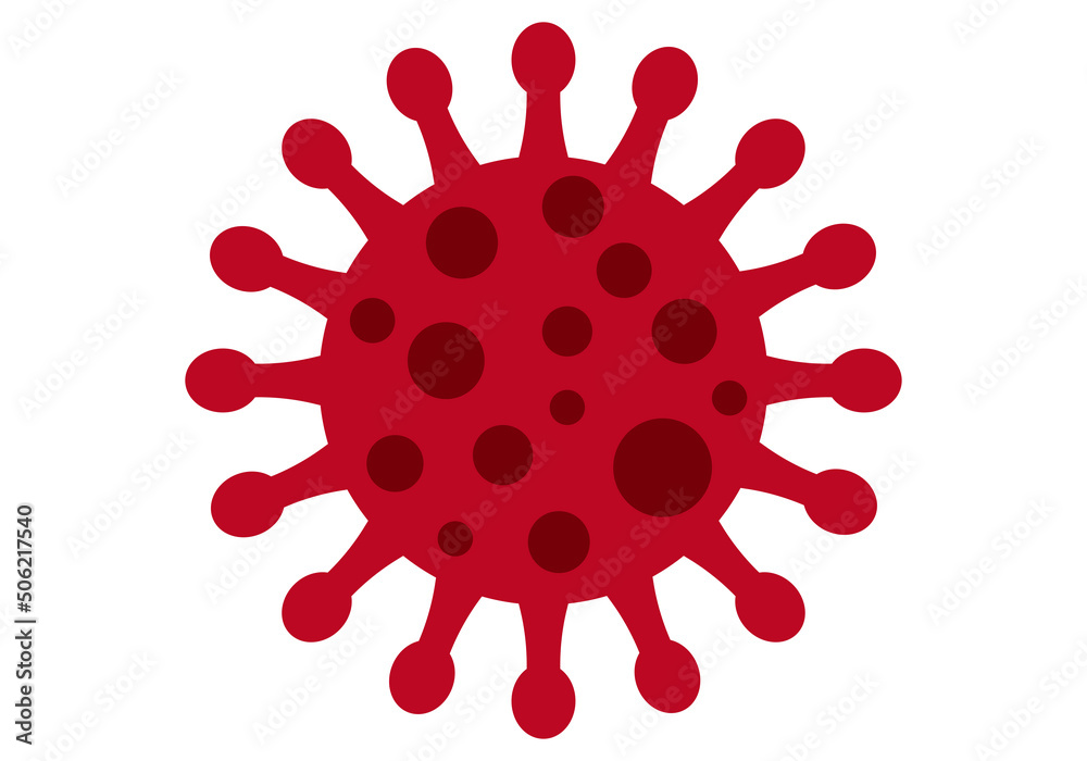 Fondo de virus rojos de vieruela del mono en pandemia. Stock Vector ...